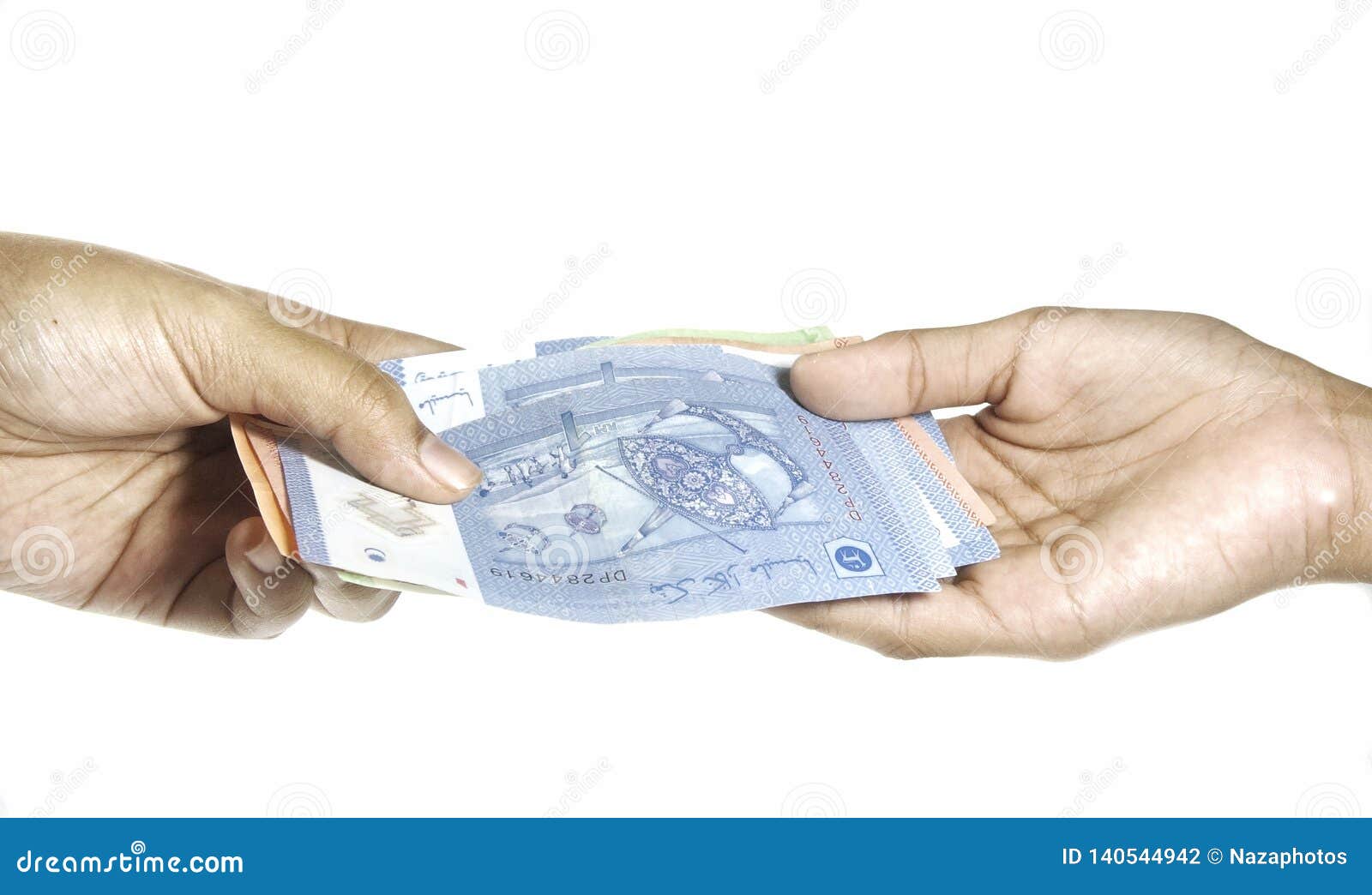 Hands and money stock photo. Image of commerce, coin - 140544942