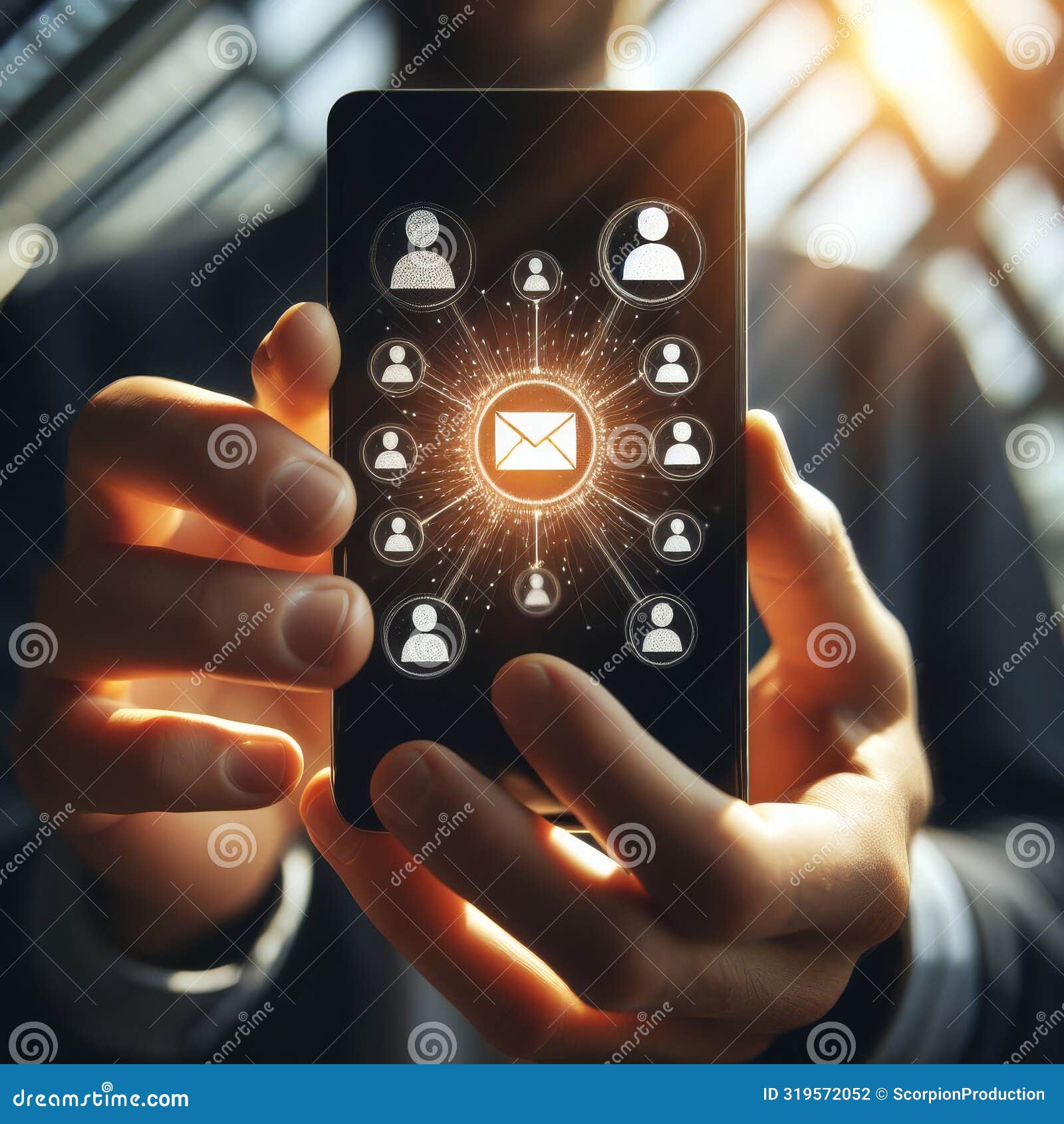 Smartphone with Connectivity Icons Stock Illustration - Illustration of ...