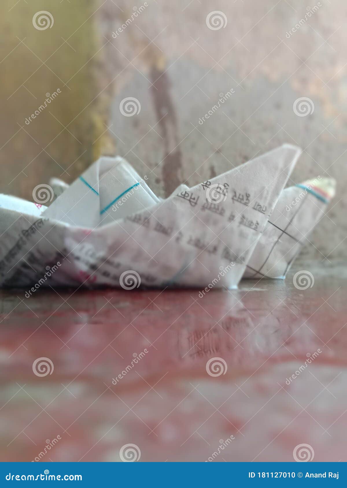Image of a Hand Made Paper Boat. Stock Photo - Image of ripe, view ...