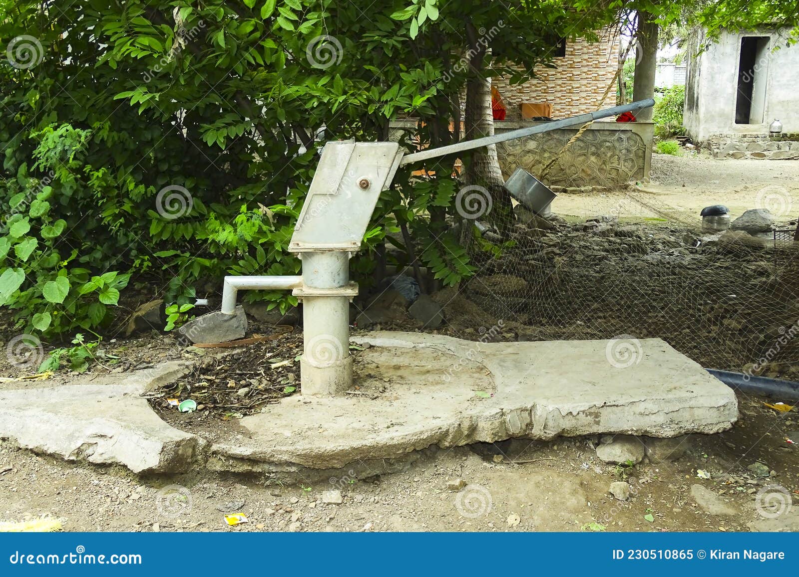 Image of hand-pump stock image. Image of green, culture - 230510865