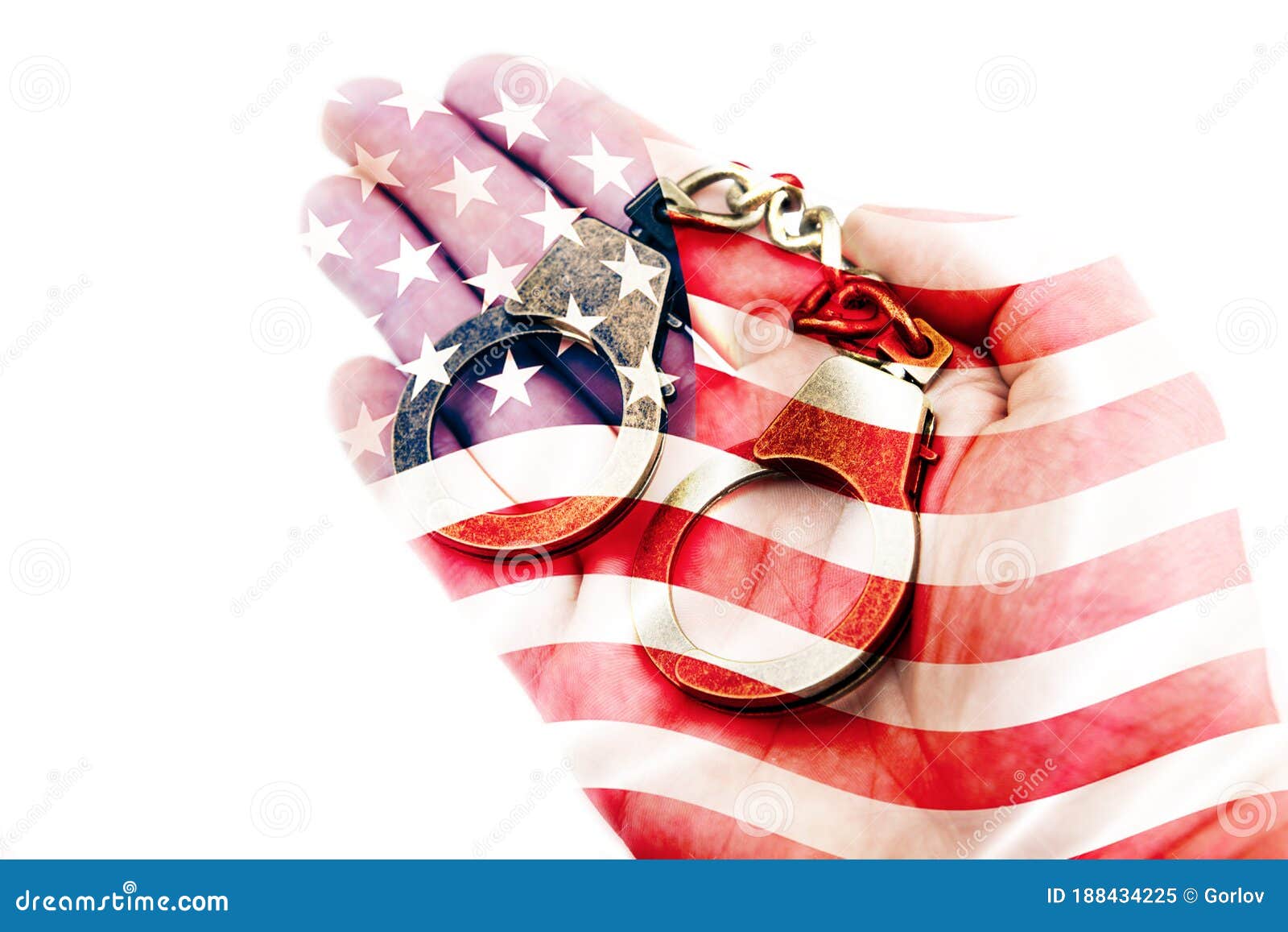 Image of Handcuff Hand White Background Stock Image - Image of boycott ...