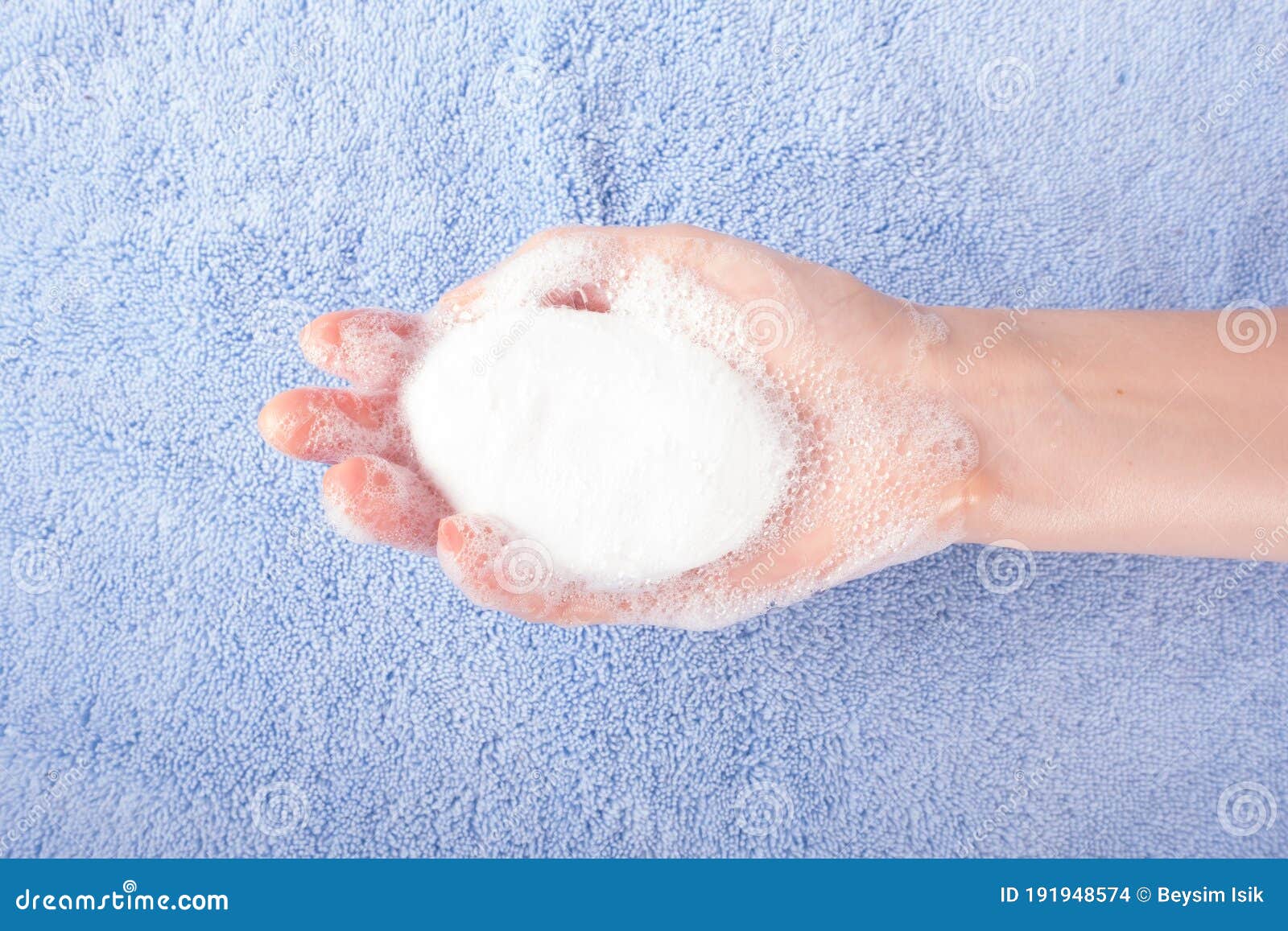 Image of Hands Holding a Soap Stock Photo - Image of clean, body: 191948574