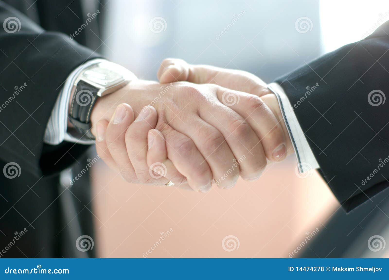Image of a Handshake between Two Business Men Stock Photo - Image of ...