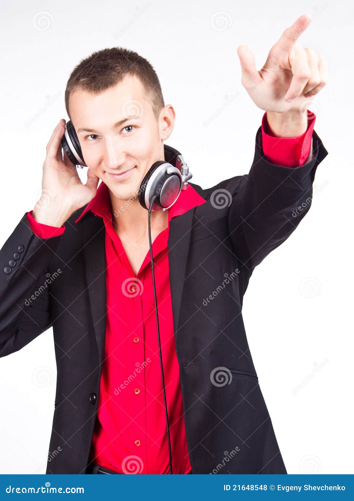 Image of handsome male DJ stock photo. Image of posing - 21648548