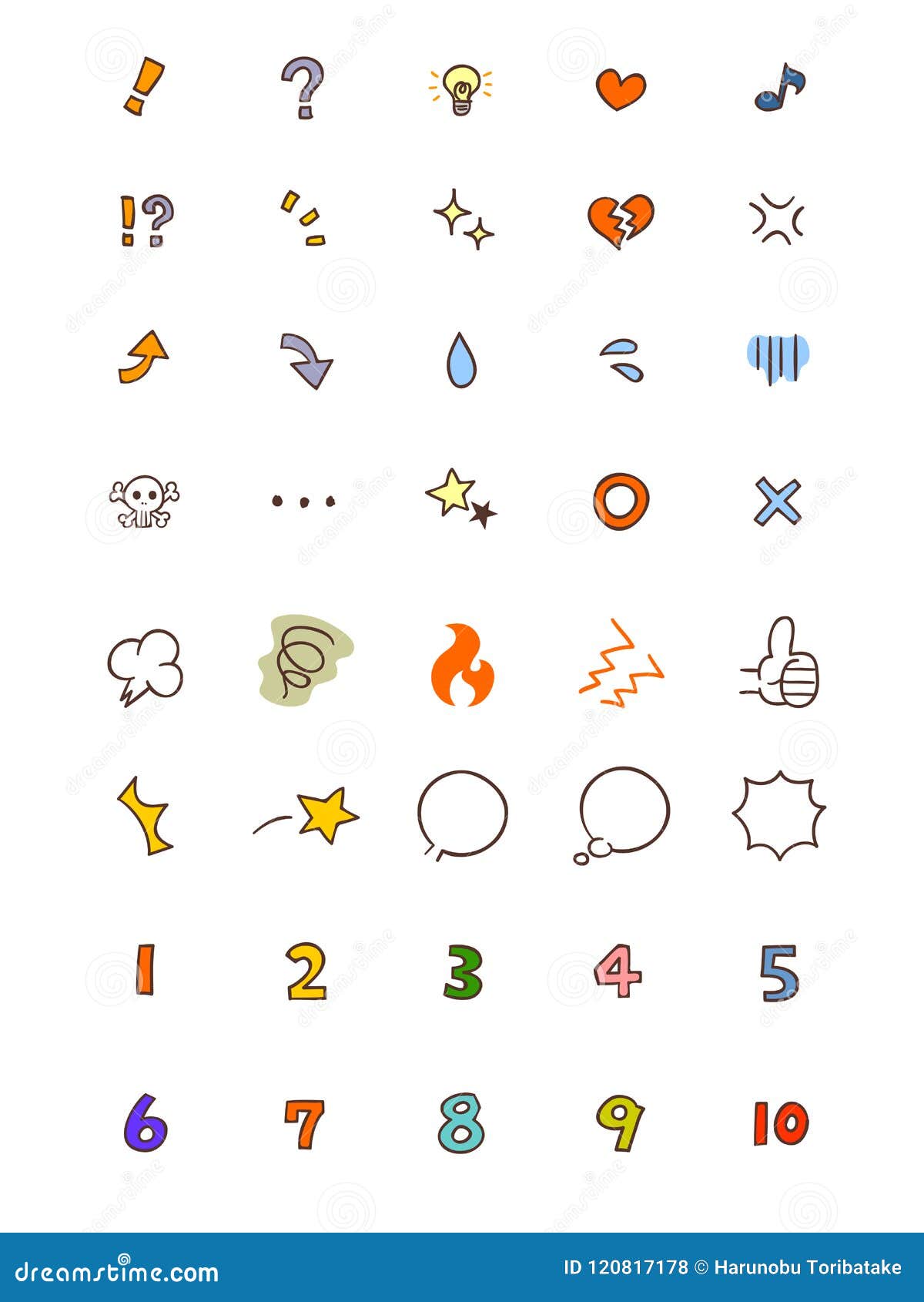 Red Numbers Icons Set [01] Royalty-Free Stock Image | CartoonDealer.com ...