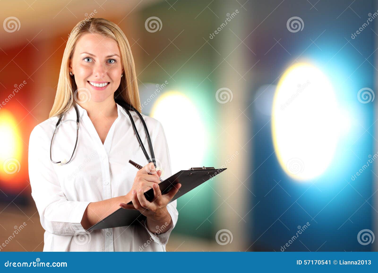 Image of Happy Doctor Looking at Camera Stock Image - Image of camera ...