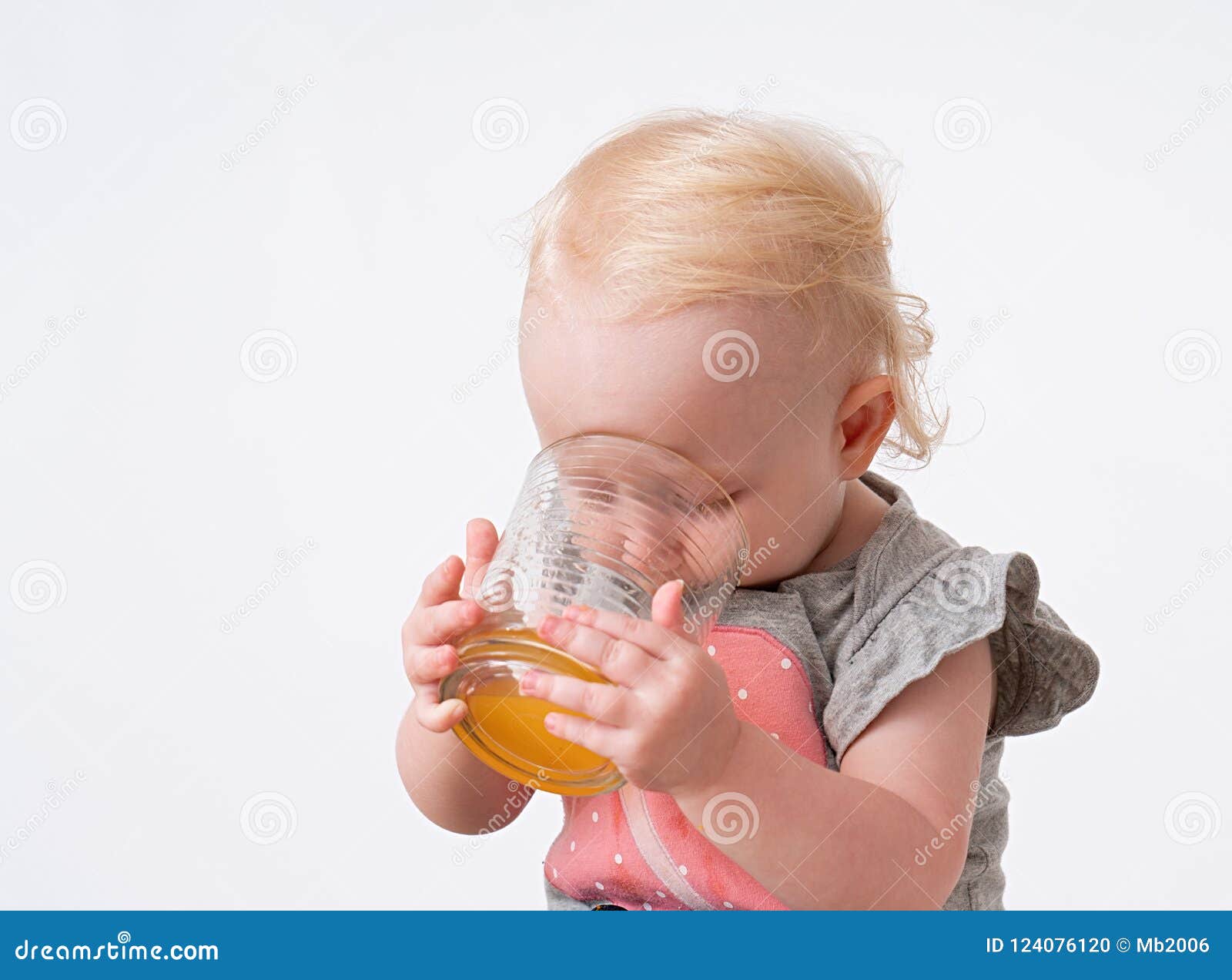 Happy Kid Drinking Fruit Juice . Stock Photo - Image of isolated ...