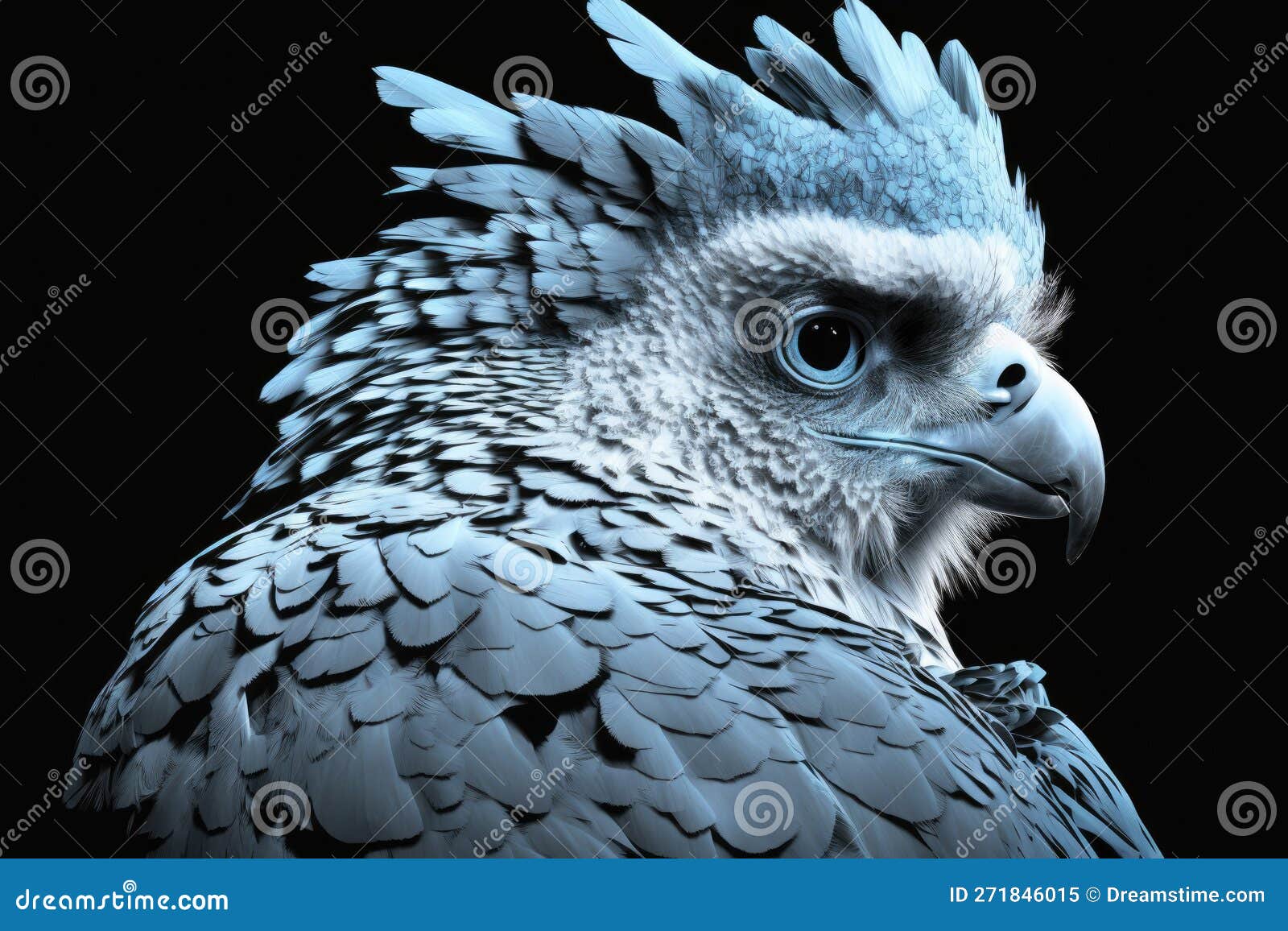 Image of a Harpy Eagle Up Close & X28;Harpia Harpyja& X29; Stock ...