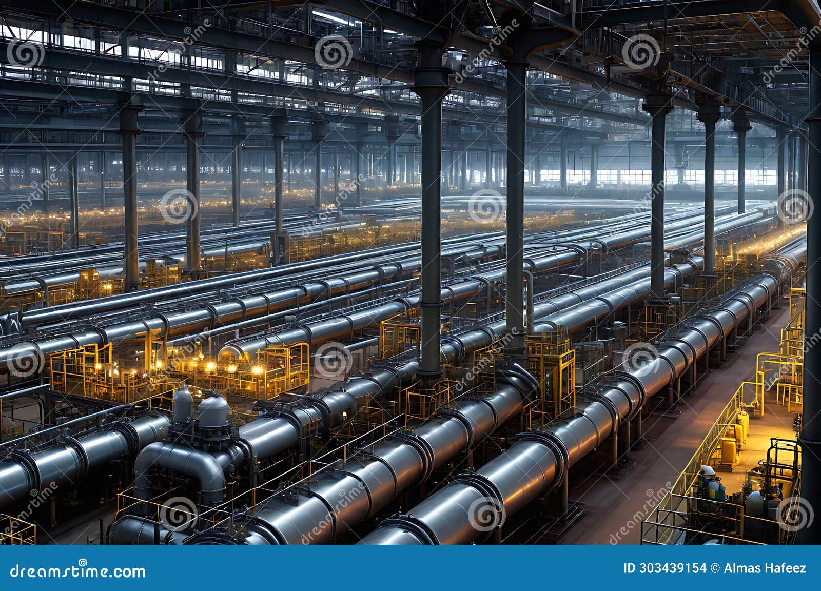 Ammonia Production Workshop: Sprawling Over a Vast Area, Intricate ...
