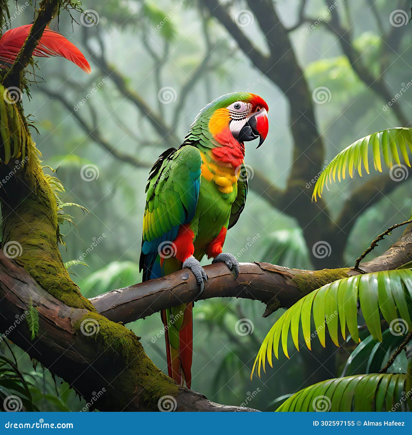 Beautiful Attractive Parrot Hyper Realistic Close Up Ultra Detailed ...