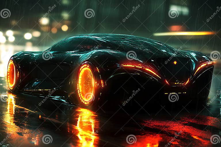 A High-End Tech Car Displayed in the Hall of a Large Centaurus Stock ...