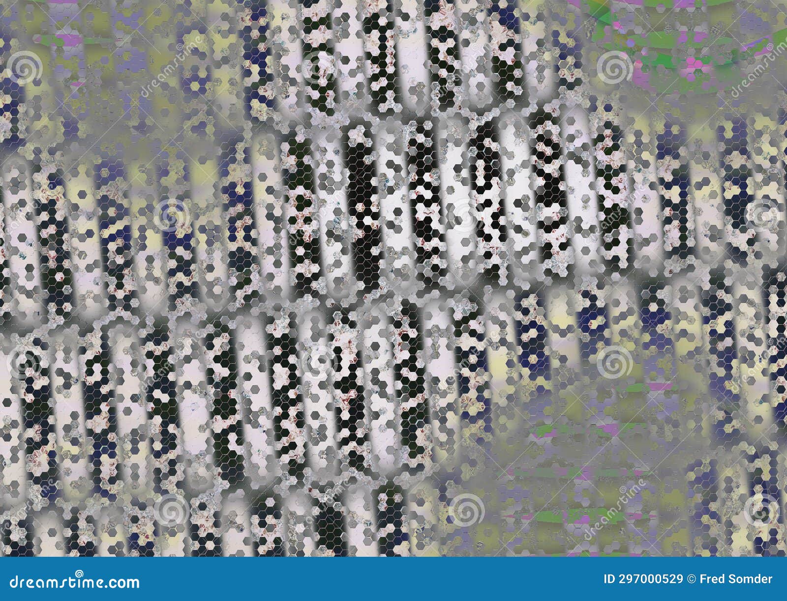 Image of Hexagons with Scattered Texture Stock Image - Image of design ...