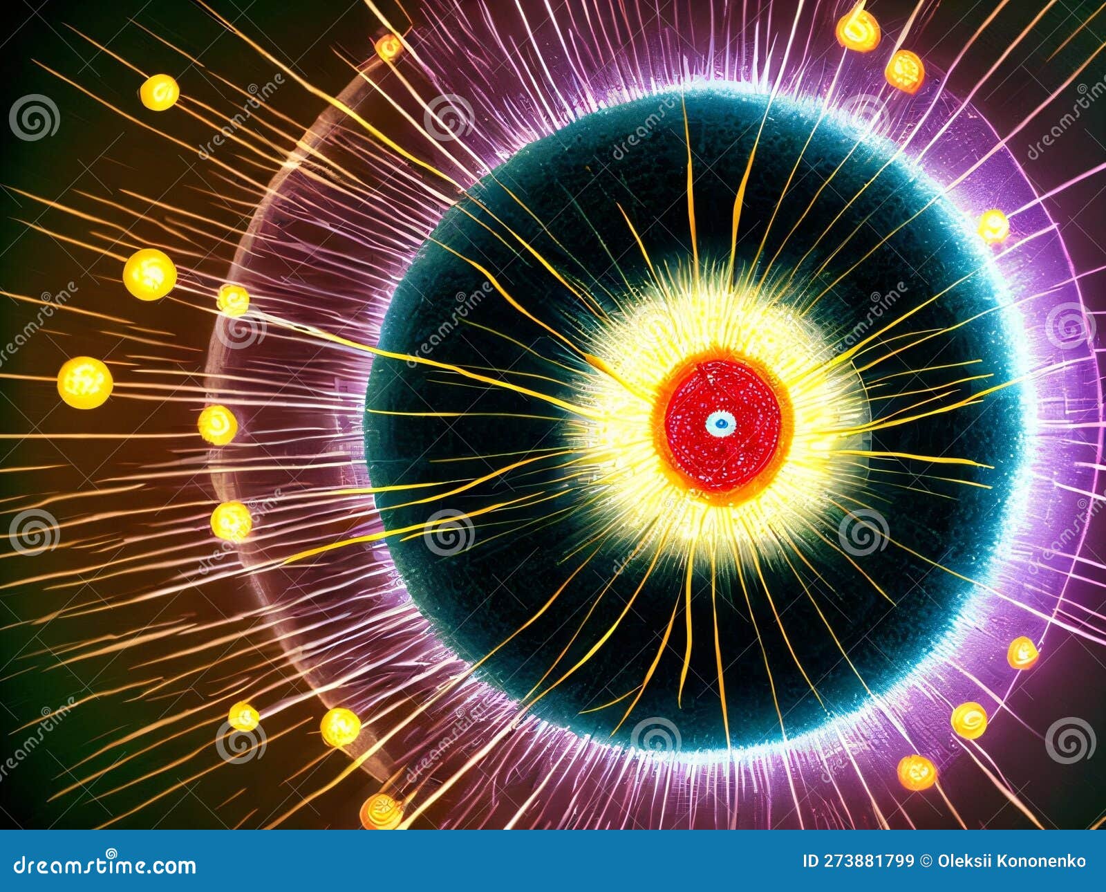 An Image of the Higgs Boson, Also Known As the God Particle, Abstract ...