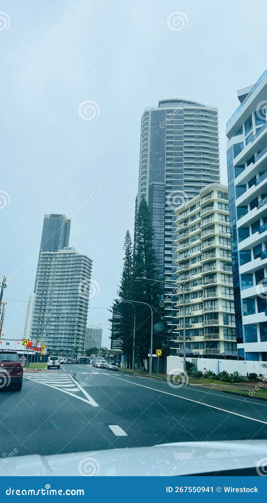 Image of High Skyscrapers from the Street. Editorial Photo - Image of ...