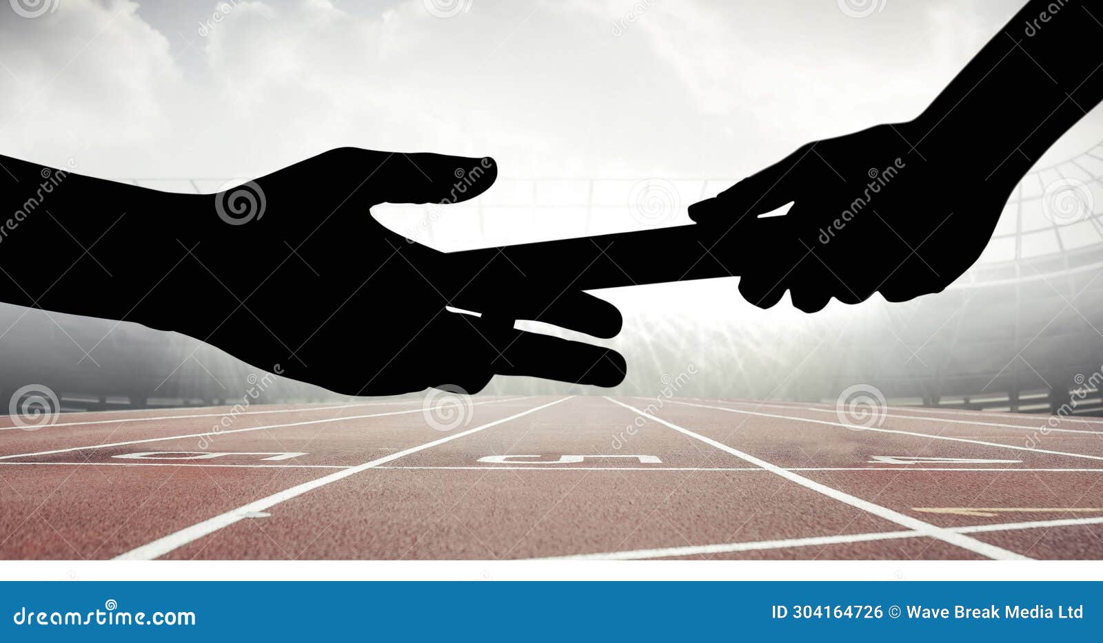 The Image Highlights the Pivotal Baton Exchange in a Relay Race ...