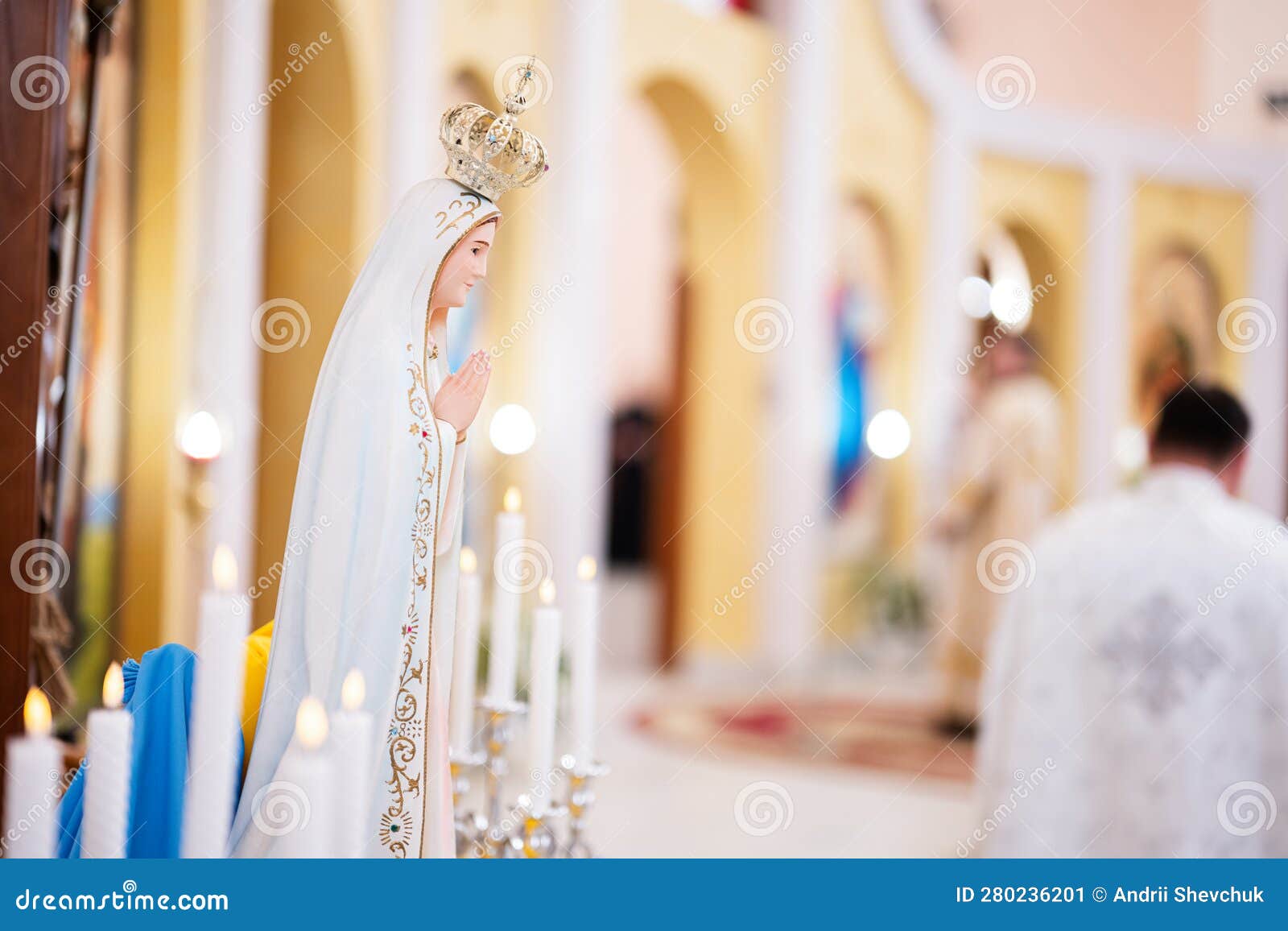 The Image of Holy Maria during the Ceremony in the Orthodox Church ...