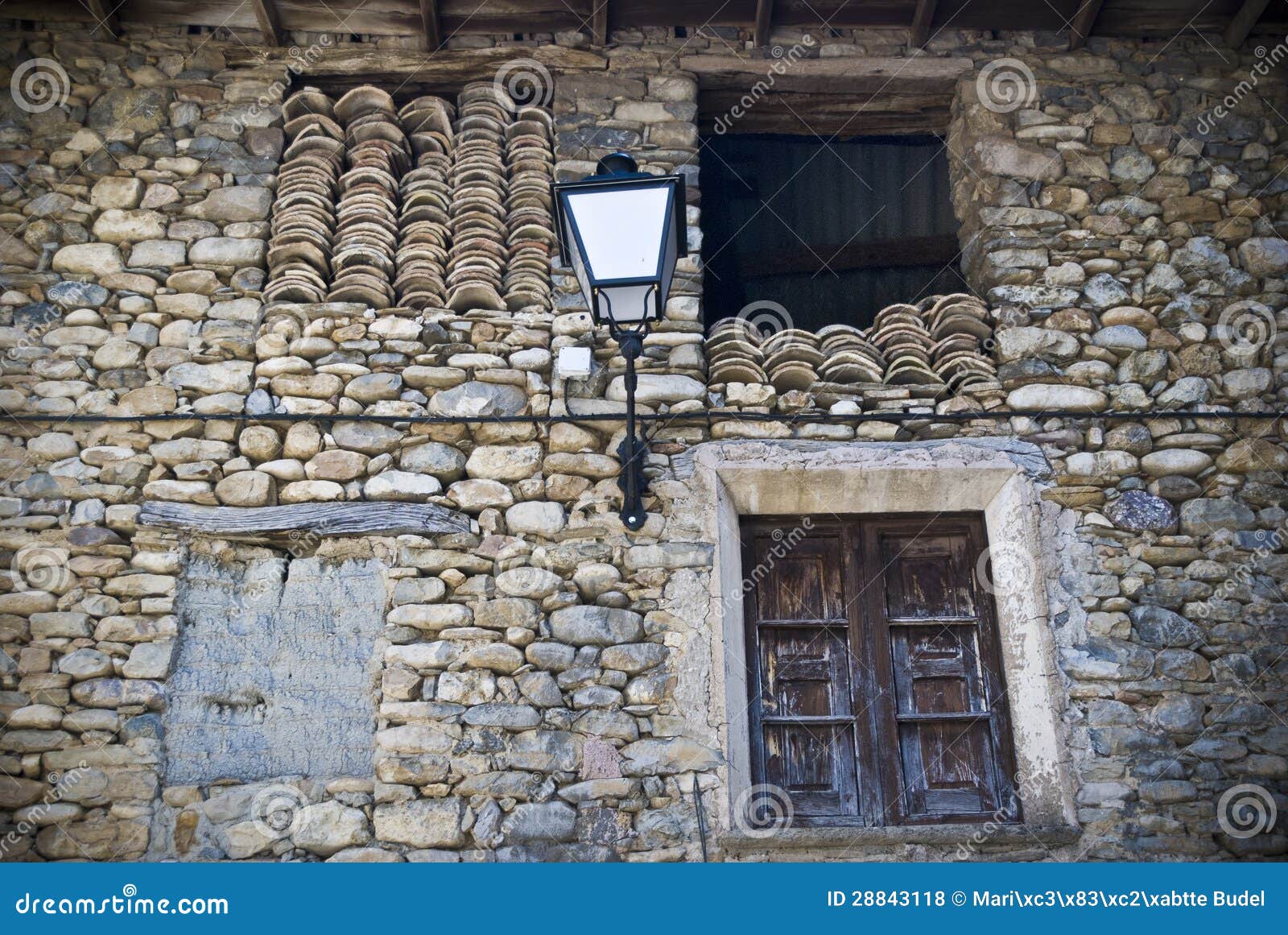 Image of a House in Puebla De Roda, Spain Stock Photo - Image of stones ...
