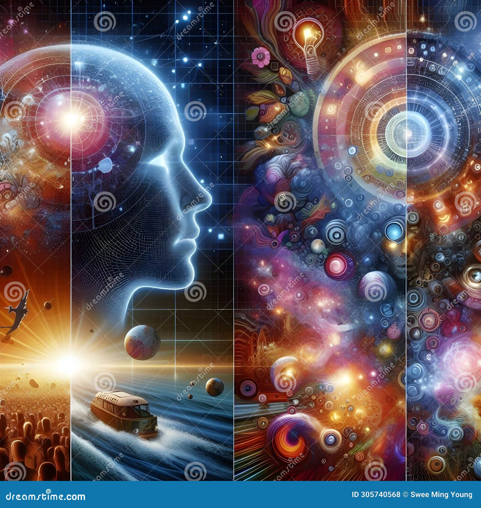 Image of How the Effect Social Media Has on Humans. Stock Illustration ...