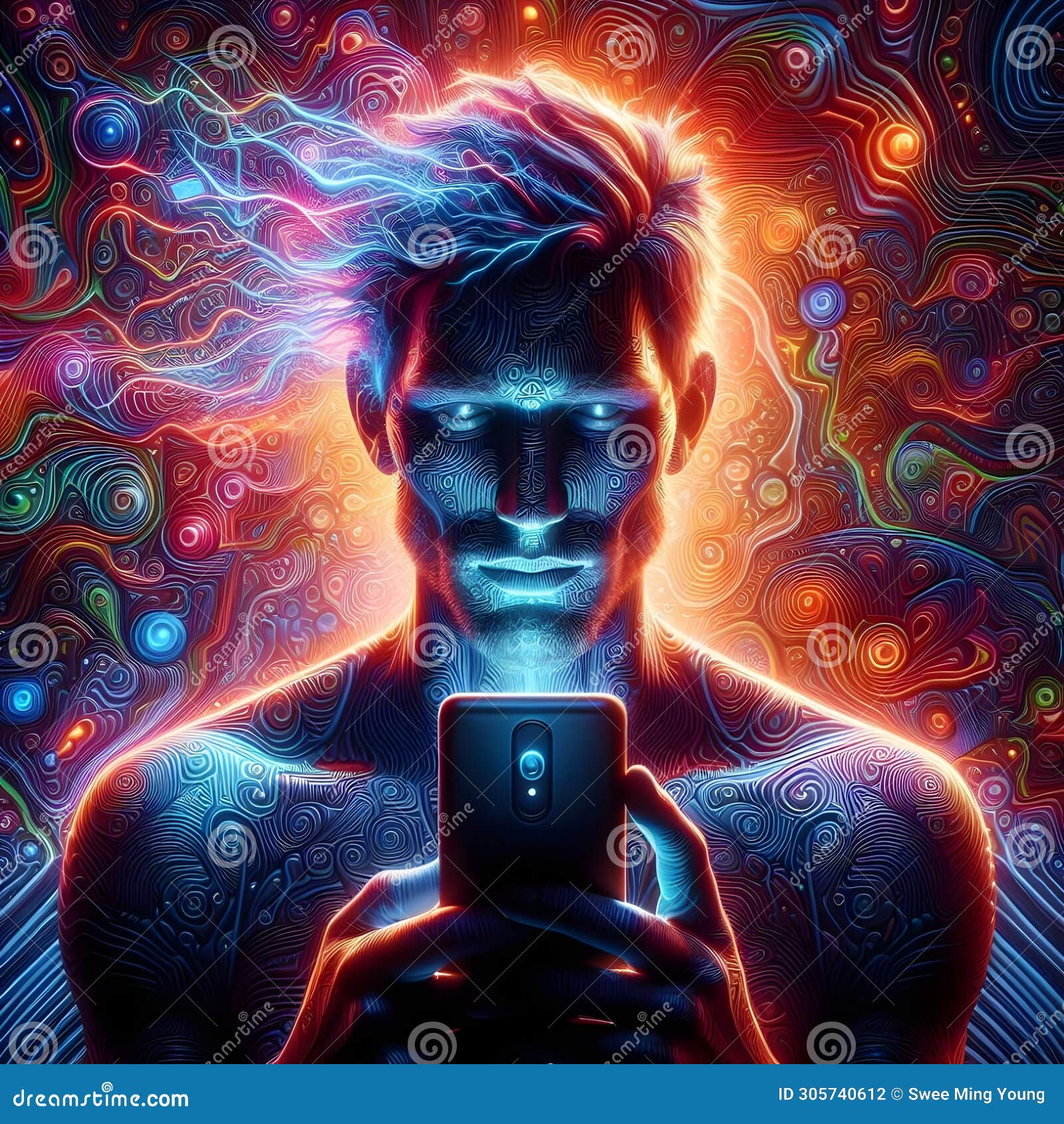 Image of How the Effect Social Media Has on Humans. Stock Illustration ...