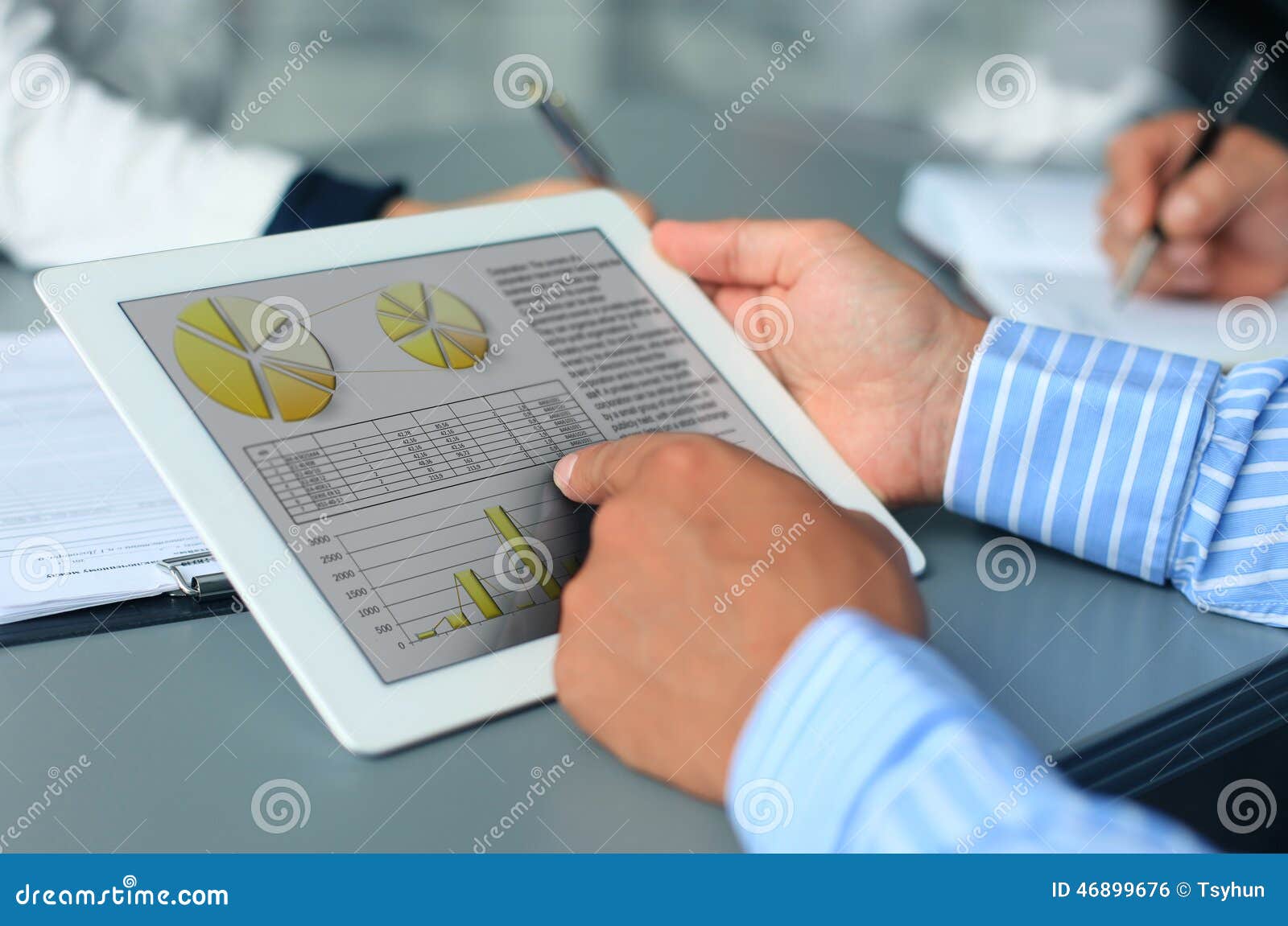 Image of Human Hand Pointing at Touchscreen Stock Photo - Image of ...