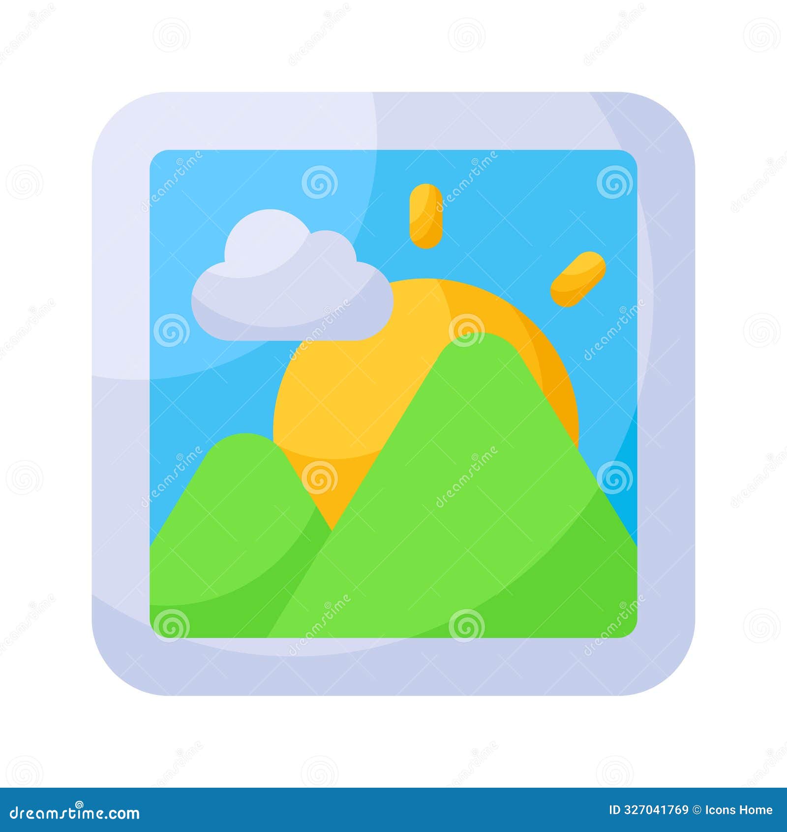 An Image Icon Represents a Visual Element, Used To Symbolize Photos ...