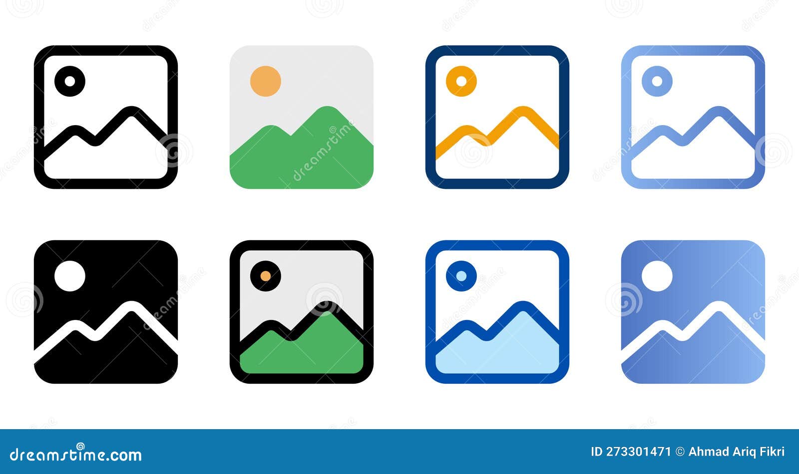Image Icons in Different Style. Image Icons. Different Style Icons Set ...