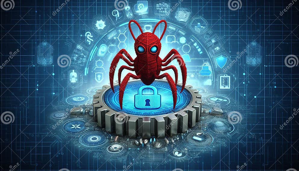 Digital Representation of Malware Threats and Cybersecurity Stock ...
