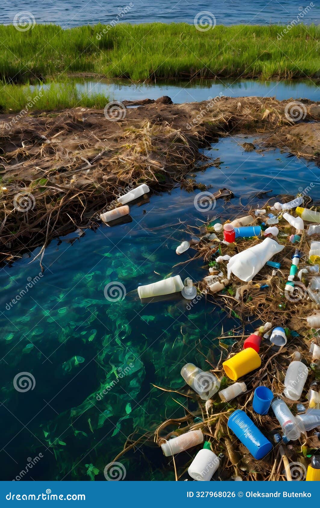 An Image Illustrating Environmental Problems, Plastic in the Oceans ...