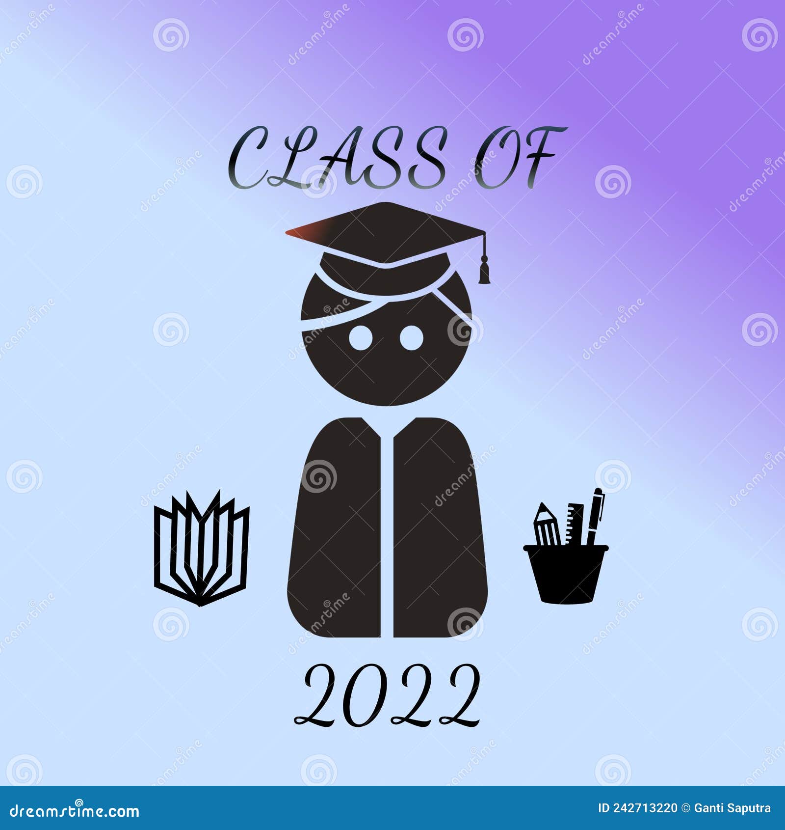 This Image is an Illustration of Congratulations on Graduating Class of ...