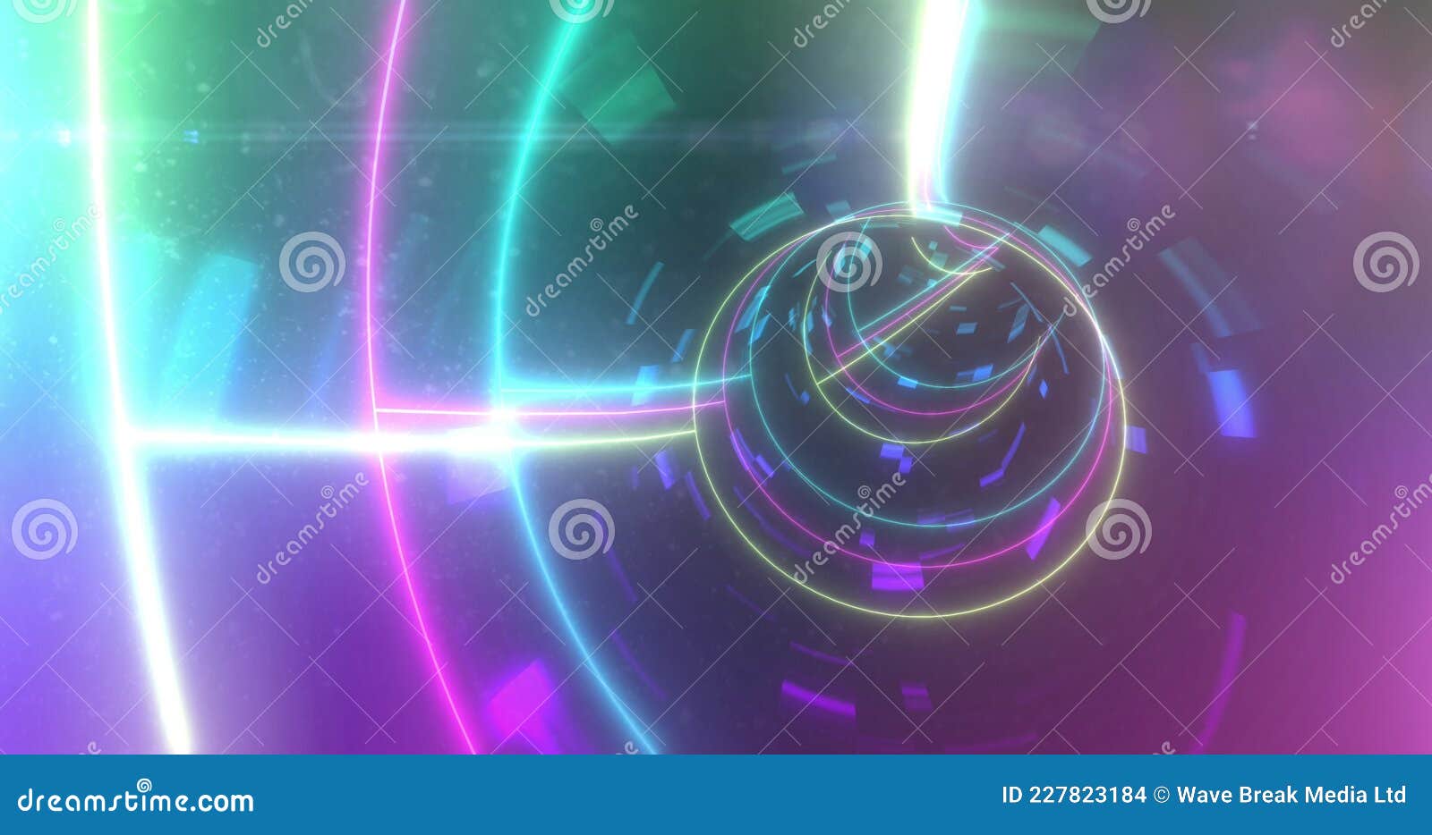 Get Ready Image Game Screen Over Triangles and Glowing Neons Stock ...