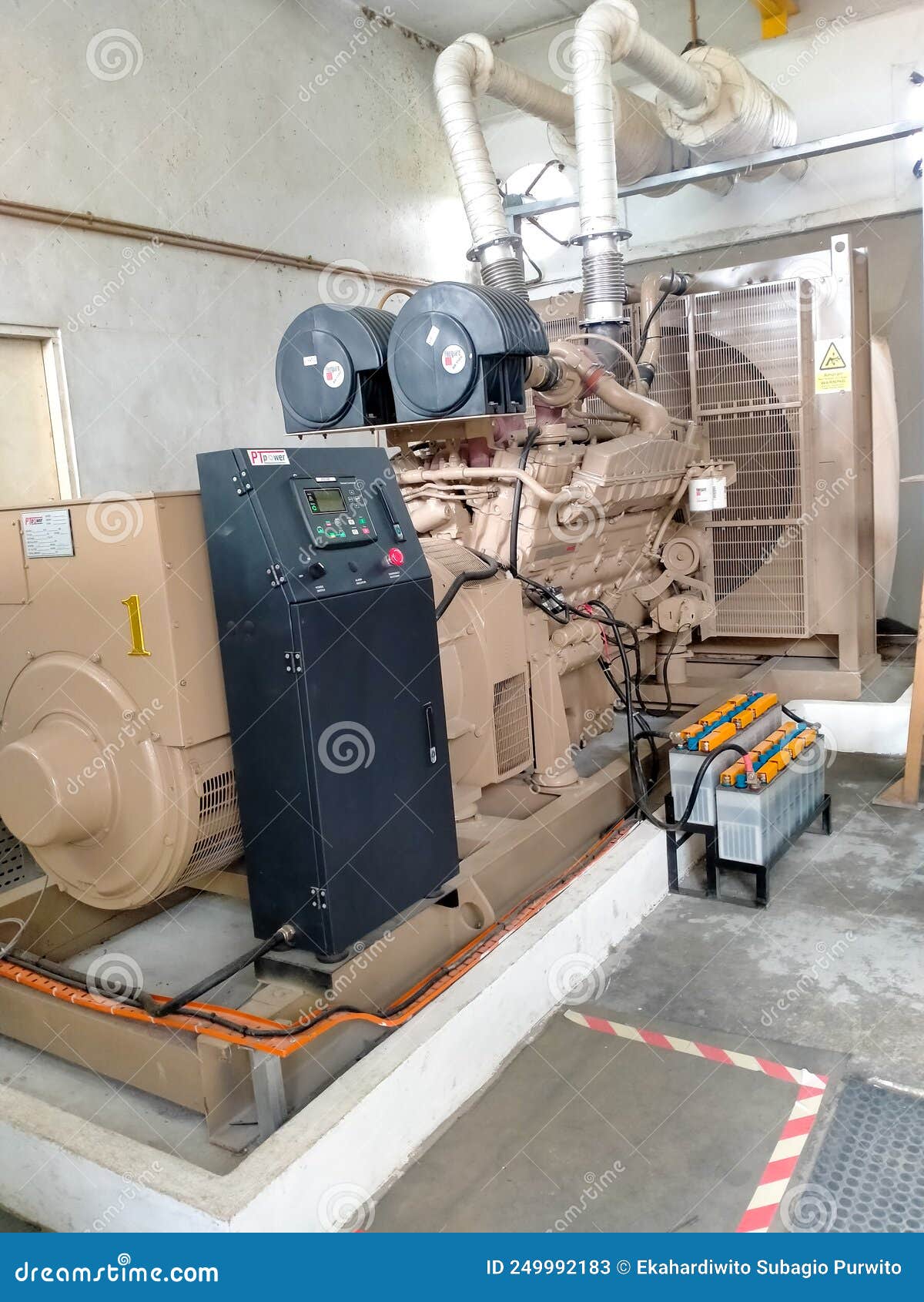 Image of Indoor Generator Set Room. Editorial Stock Photo - Image of ...