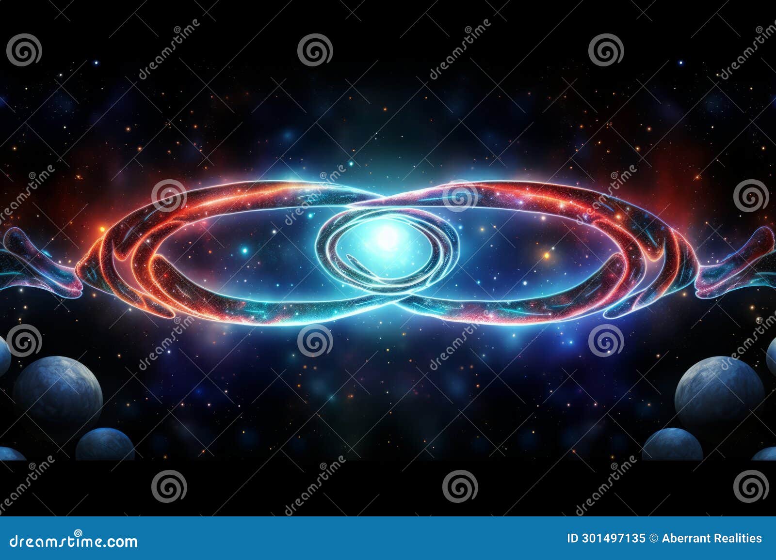 An Image of an Infinity Symbol in Space Stock Image - Image of motion ...