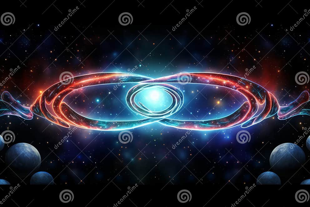 An Image of an Infinity Symbol in Space Stock Image - Image of motion ...
