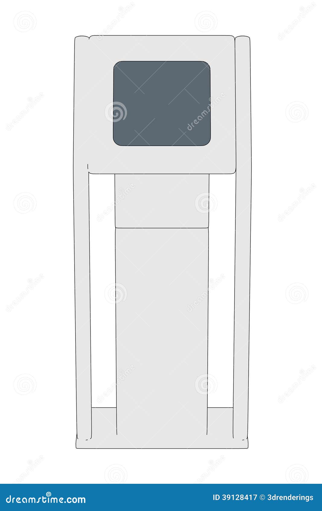 Image of Information Terminal Stock Illustration - Illustration of ...
