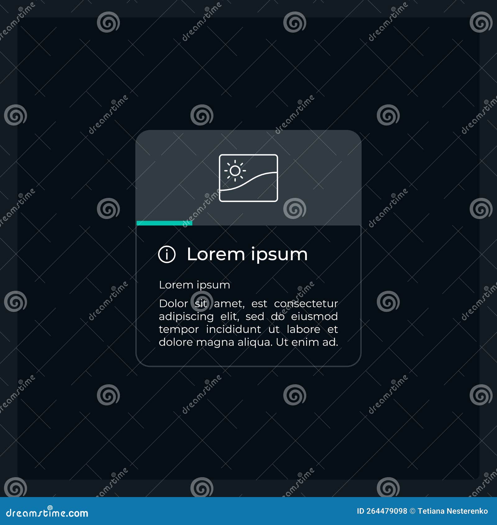 Image Information Ui Element Template Stock Vector Illustration Of Graph Load 264479098