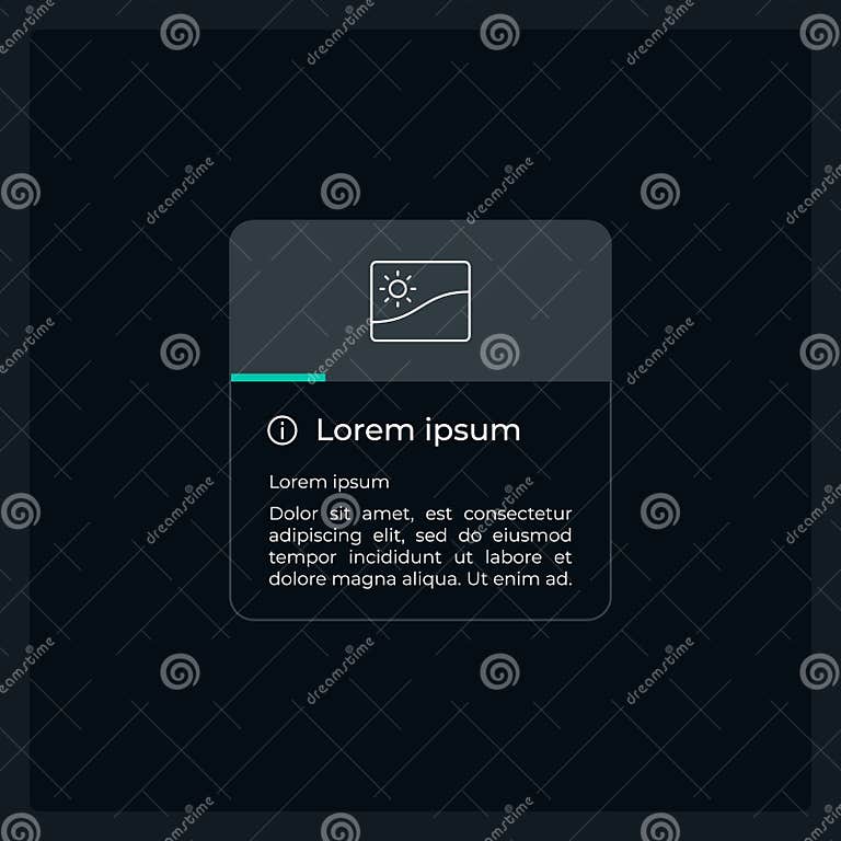 Image Information UI Element Template Stock Vector - Illustration of ...