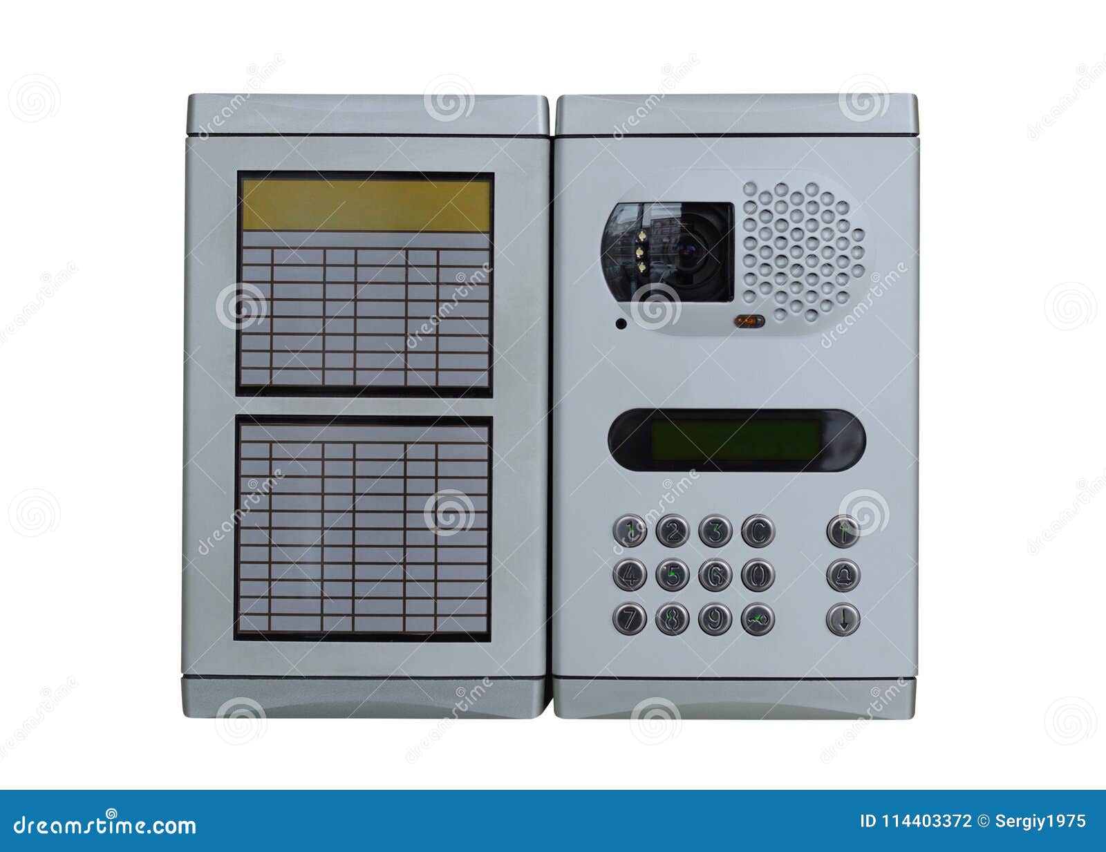 Intercom Isolated on White Background Stock Photo - Image of button ...