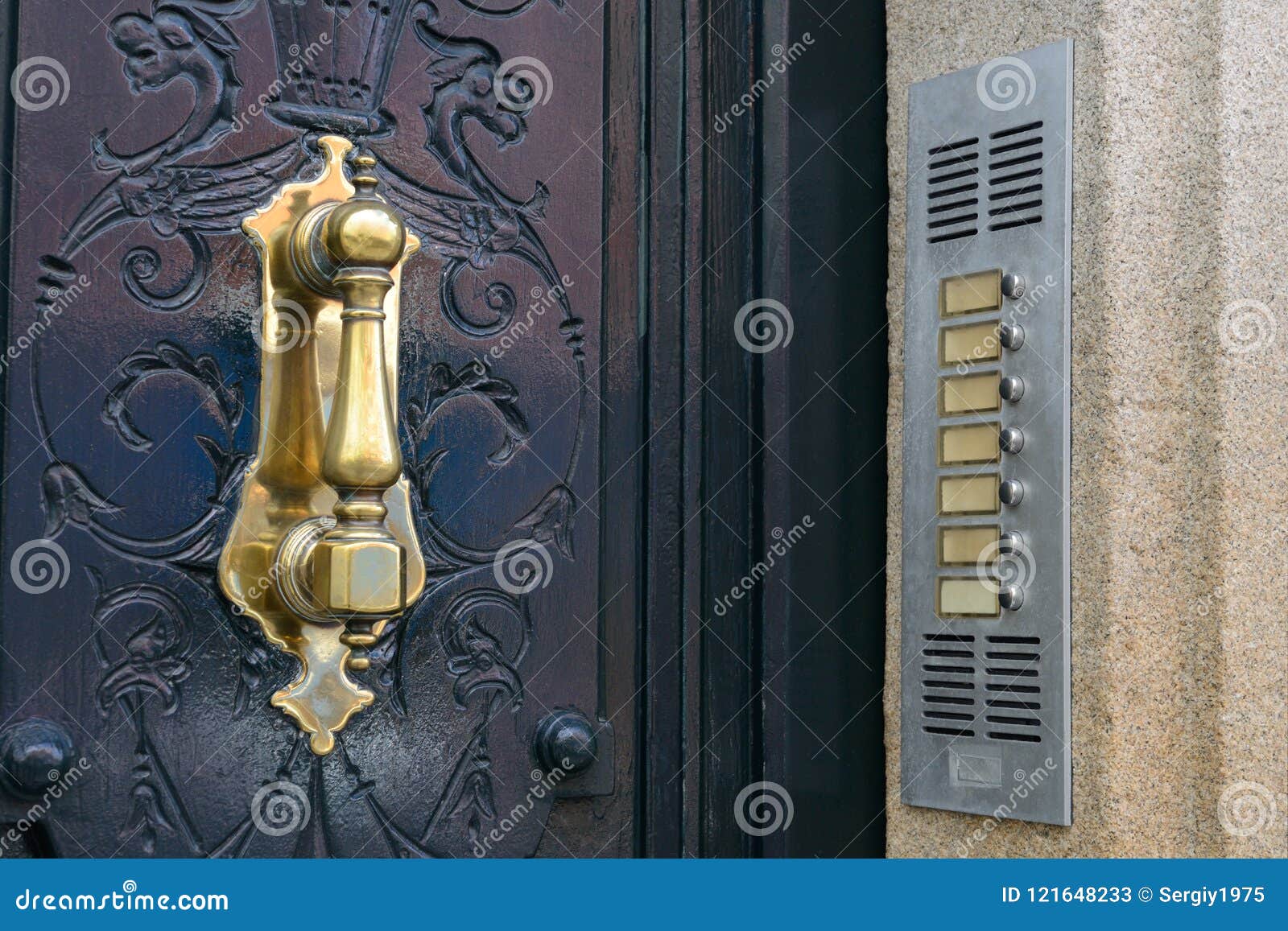 Old Intercom At Wall Stock Image | CartoonDealer.com #206083357