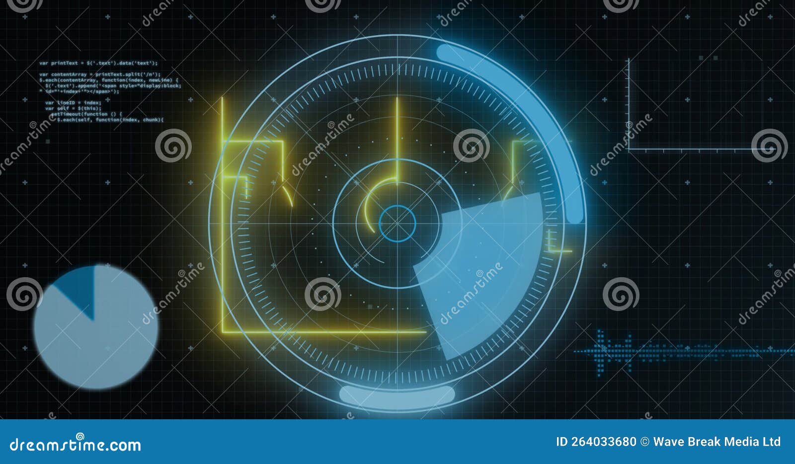 Image of Interference Over Graph on Blue Background Stock Photo - Image ...