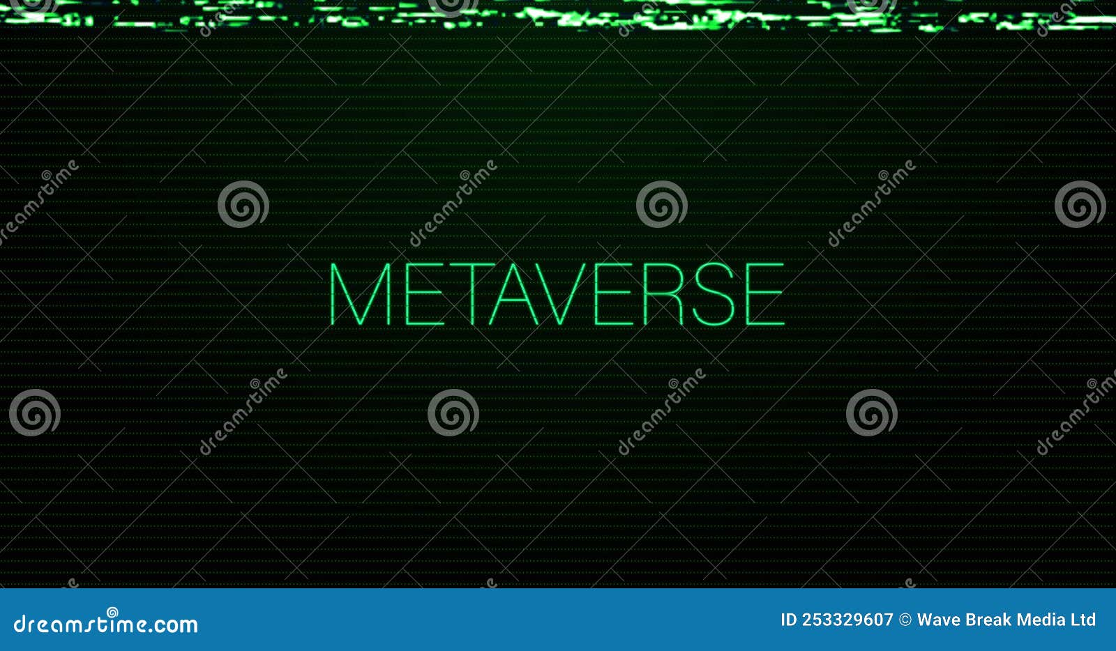 Metaverse 3D Text On A Podium With Floating Meta Verse Related Elements ...