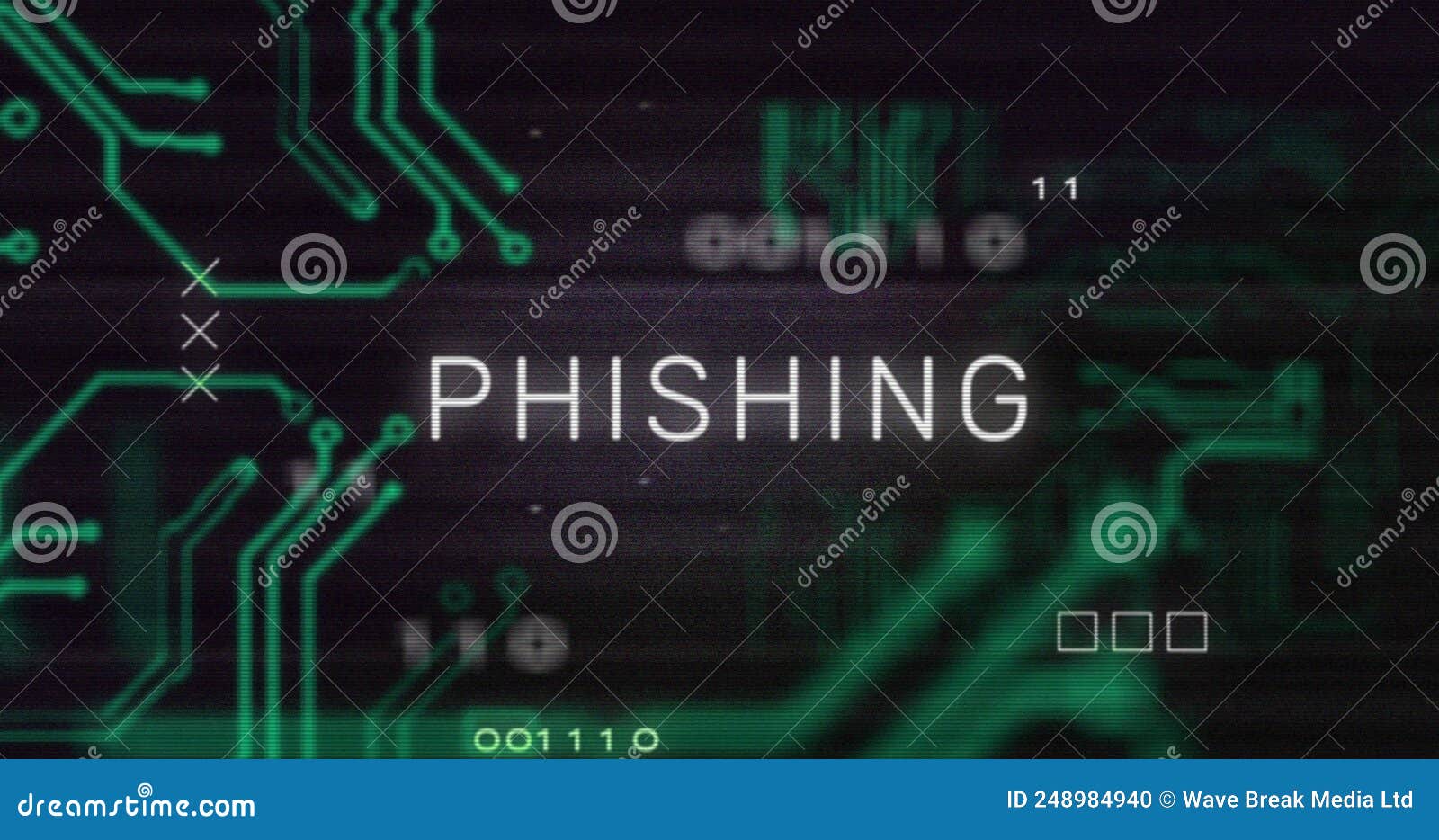 Image of Interference Over Phishing Text, Data Processing and Computer Circuit Board Stock ...