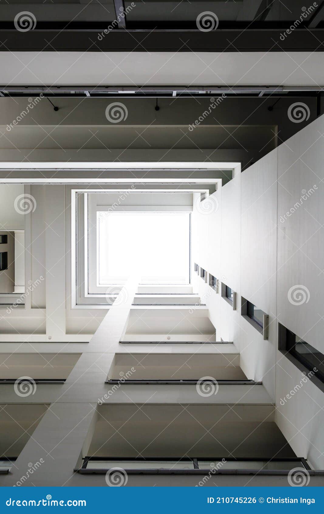 Image of the Interior of a Building. Entrance of Light for Apartment ...