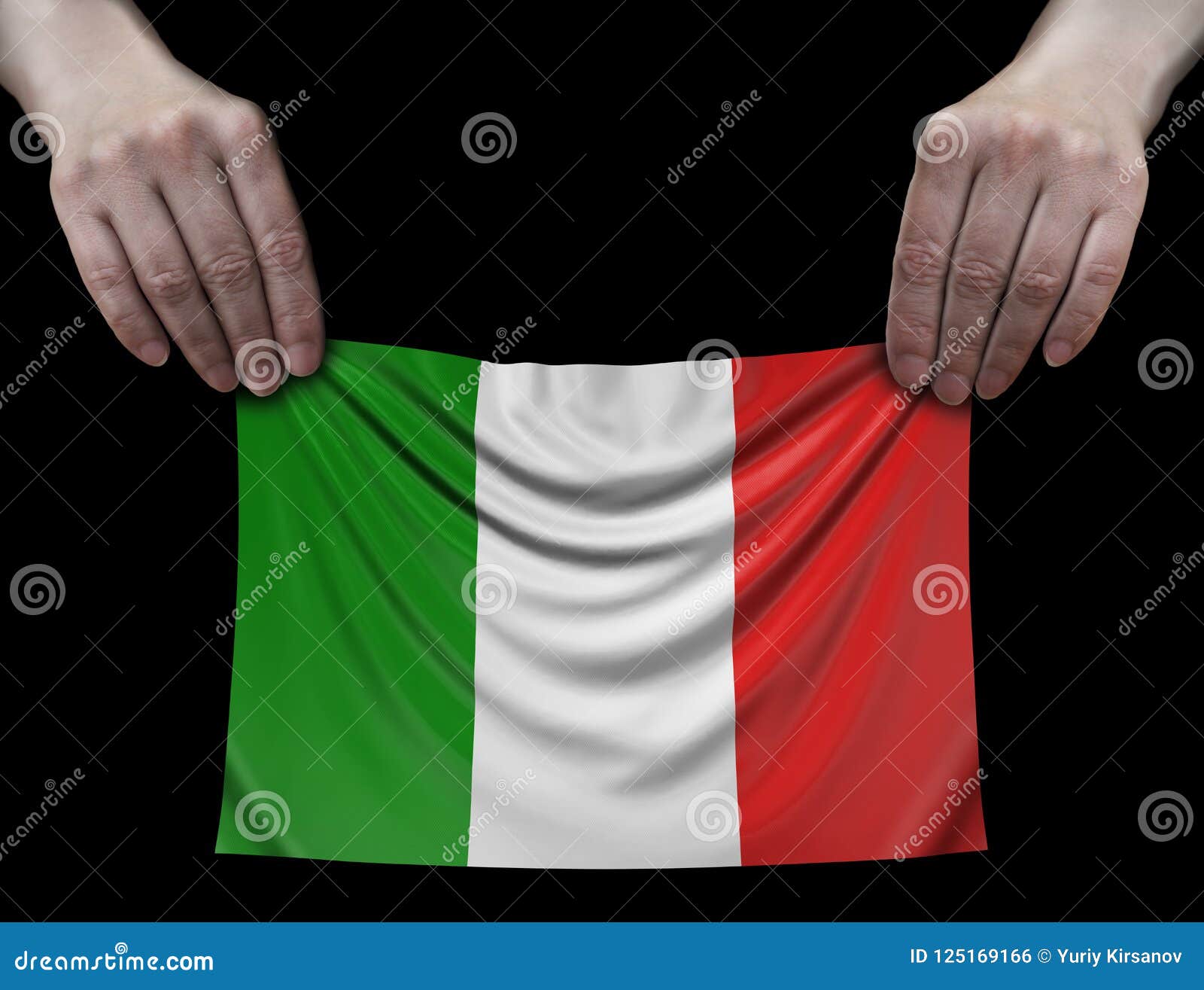 Italian flag in hands stock photo. Image of freedom - 125169166