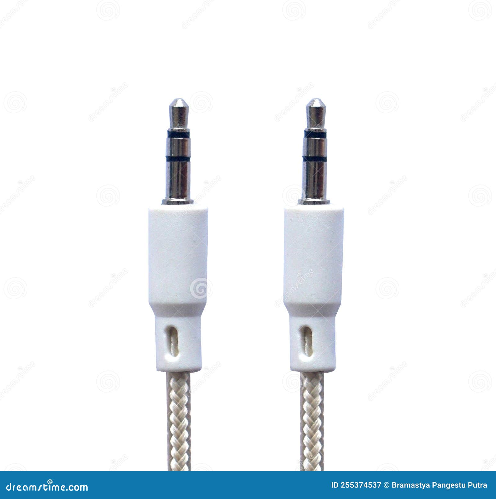Image of Jack Audio Cable on White Background Stock Image - Image of ...