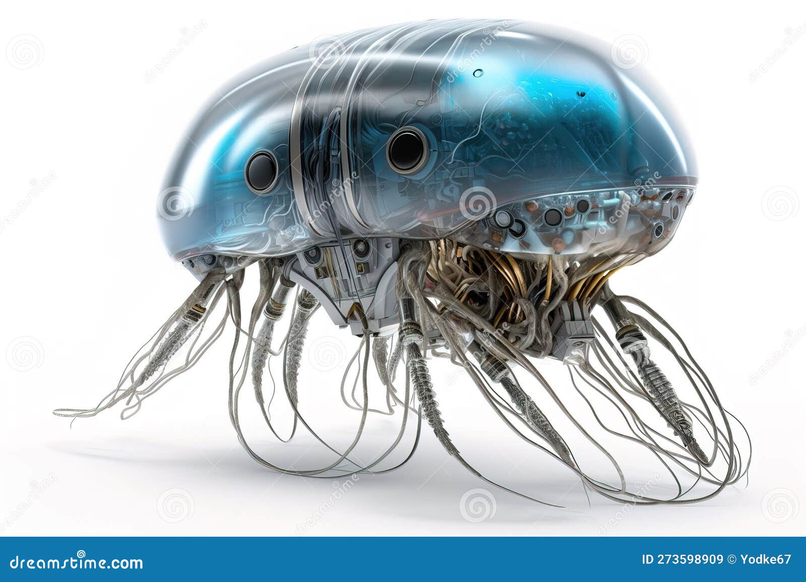 Cyborg Animals. Futuristic Mechanical Robot Characters, Cartoon Punk ...