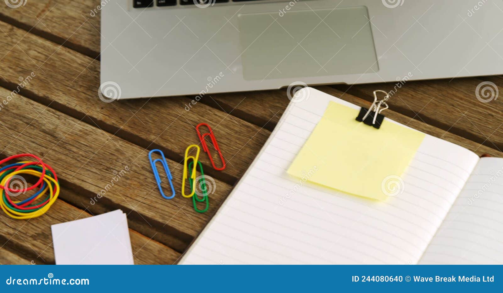 Image of Keep Your Desk Clean Text on Yellow Memo Note on Desk with ...