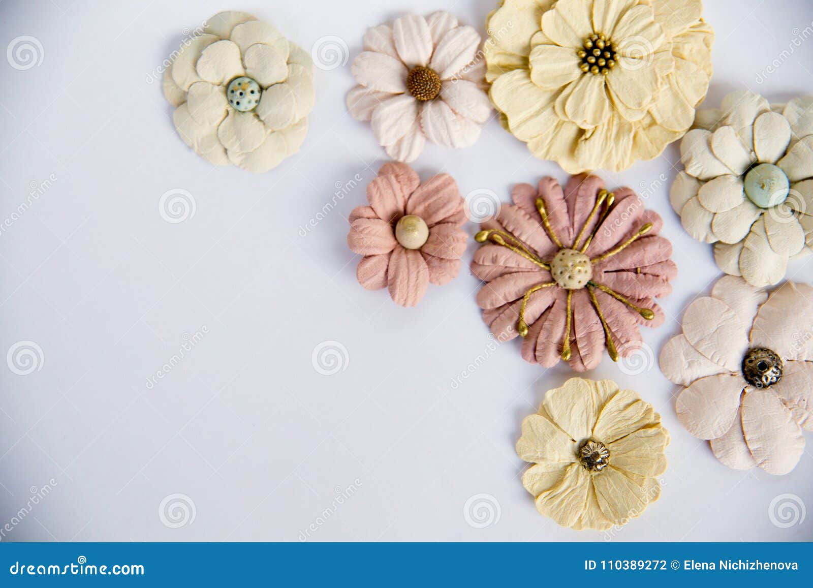 Knitting wool flower stock photo. Image of creative - 110389272