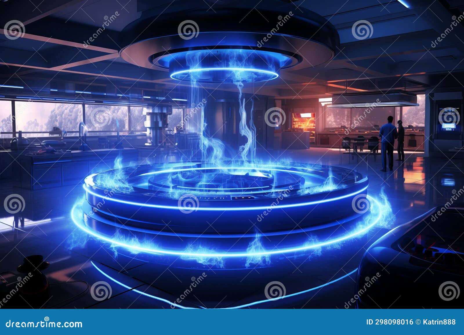 Laboratory with Researchers Working on Quantum Computing and Quantum ...