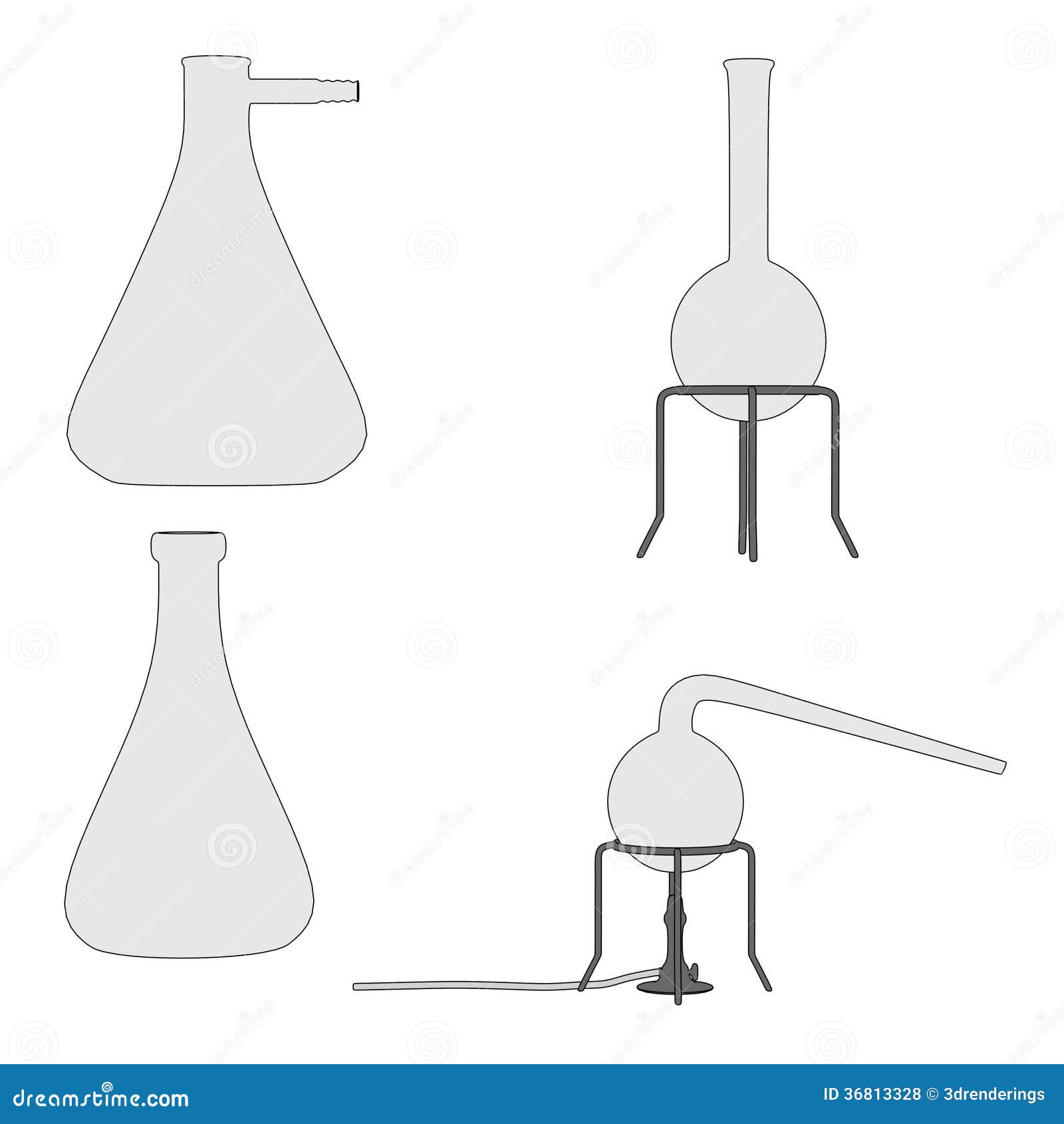 Image of laboratory tool stock illustration. Illustration of funnel ...