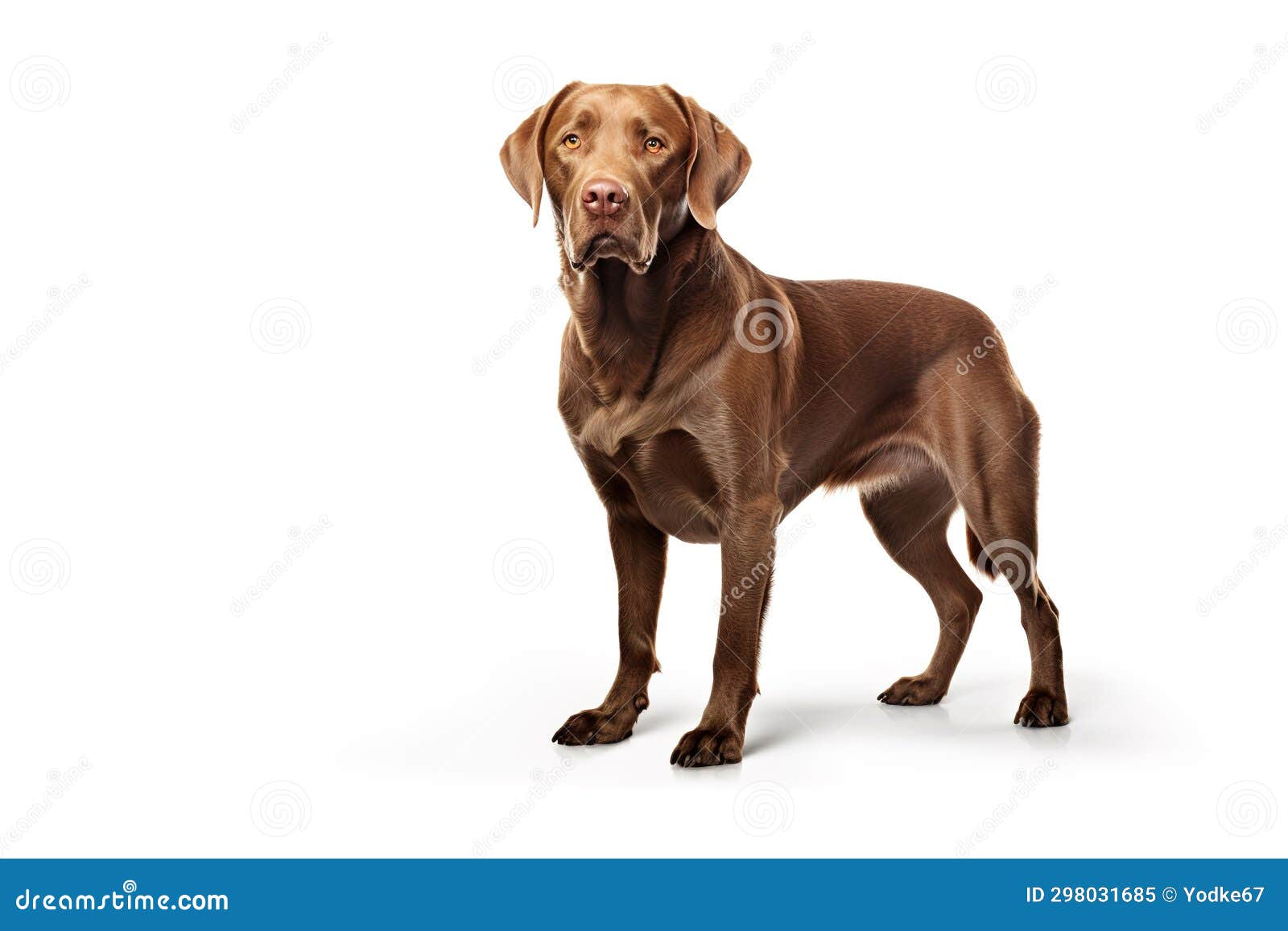 Image of Labrador Dog on White Background. Pet., Animals., Mammals ...
